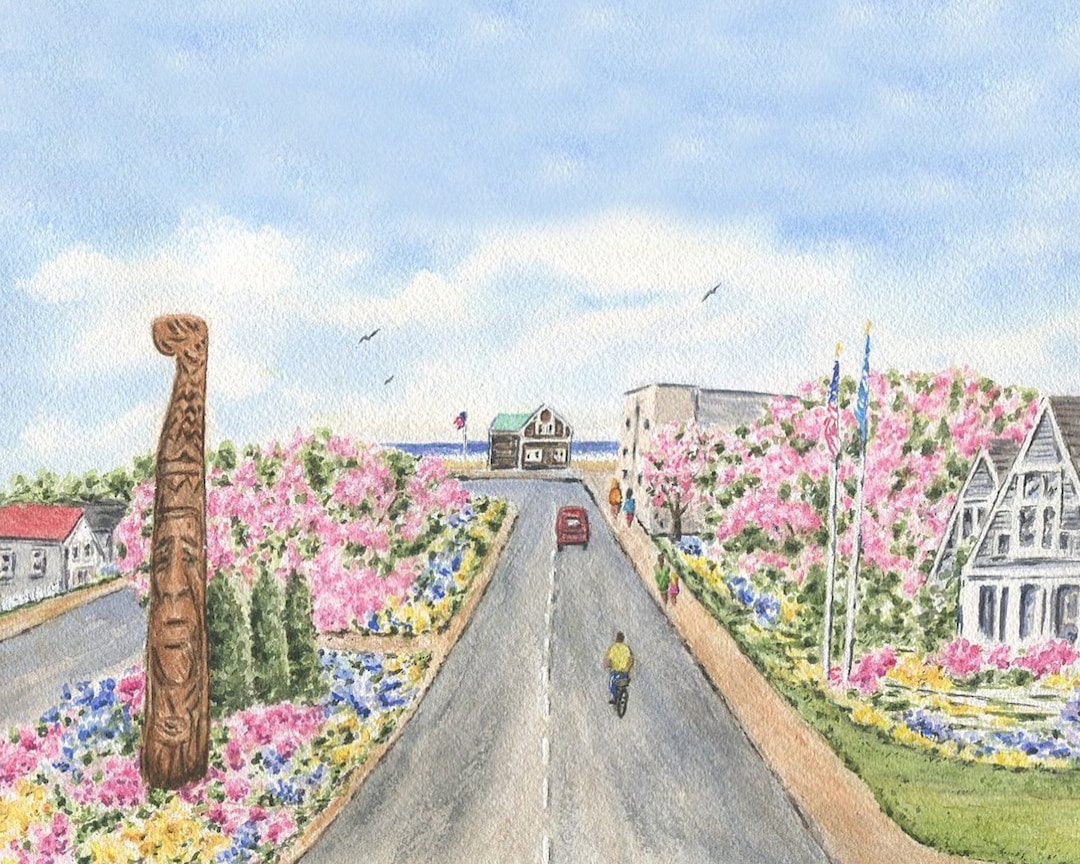 Bethany Beach Delaware Watercolor Painting Prints, Beach Decor ...