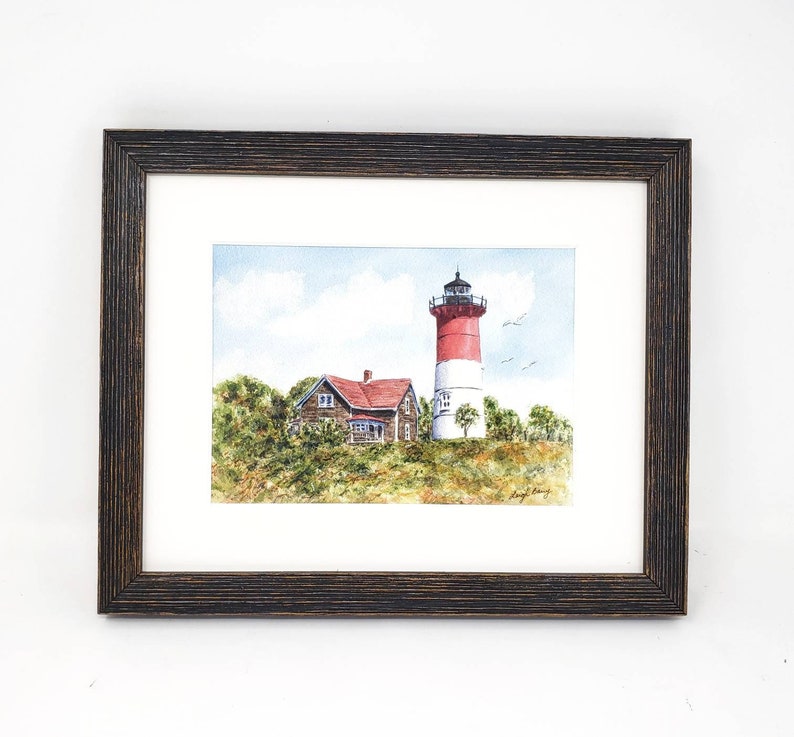 Nauset Light Cape Cod Watercolor Prints or Original Art, Lighthouse ...