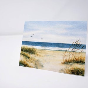 Beach Notecards Watercolor Beach Note Cards Blank Greeting Cards Blank ...