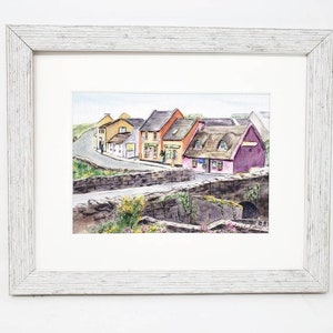 Doolin, Ireland Watercolor Painting Print, Irish Art,irish Village ...