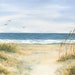 Beach Notecards Watercolor Beach Note Cards Blank Greeting Cards Blank ...