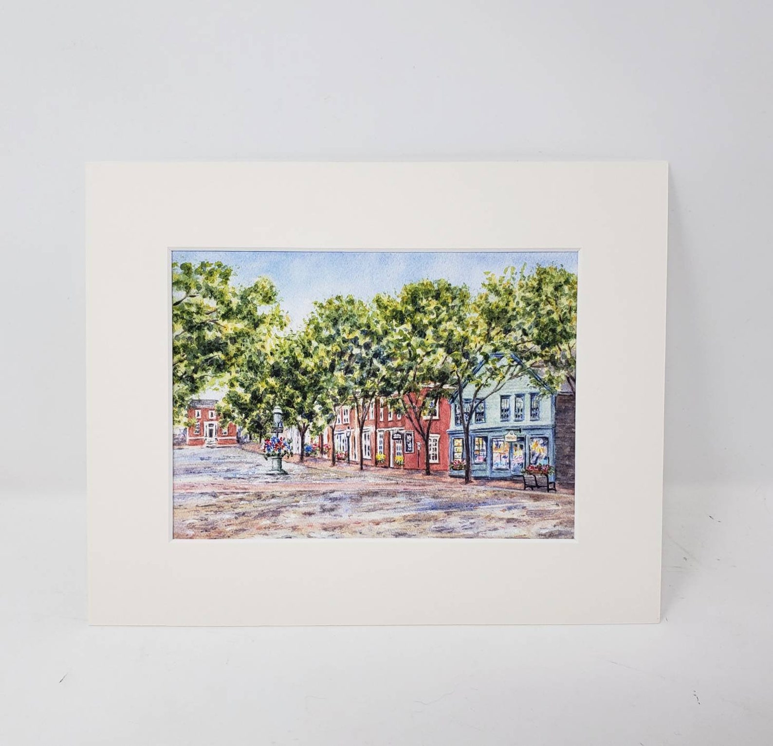 Nantucket Main Street Watercolor Prints, Nantucket Painting, Cape Cod ...