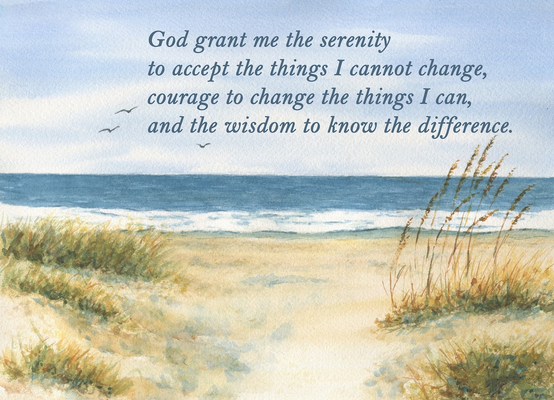 Serenity Prayer, God Grant Me the Serenity, Inspirational Prayer ...