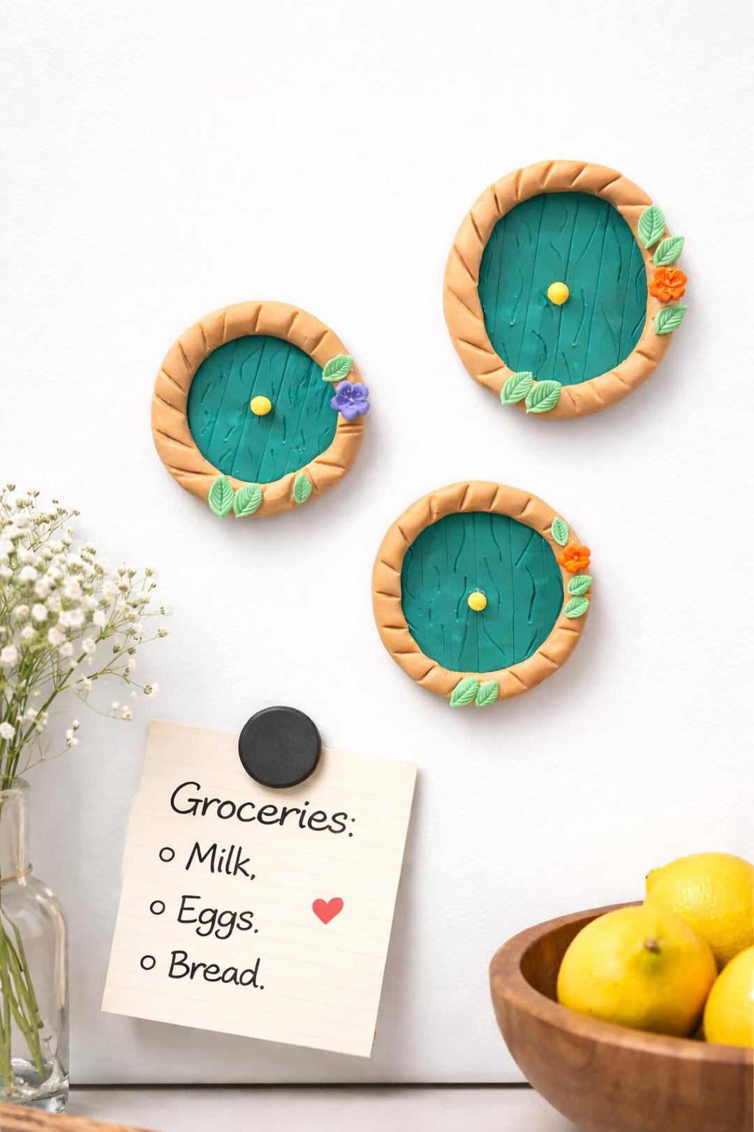 Fairy Door Magnet | Hobbit Magnet for Fridge | Handmade Mini Door ...