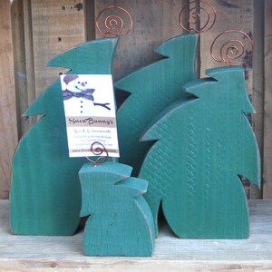 Wood Trees for Card or Photo Display, Number Stands, Business Card ...