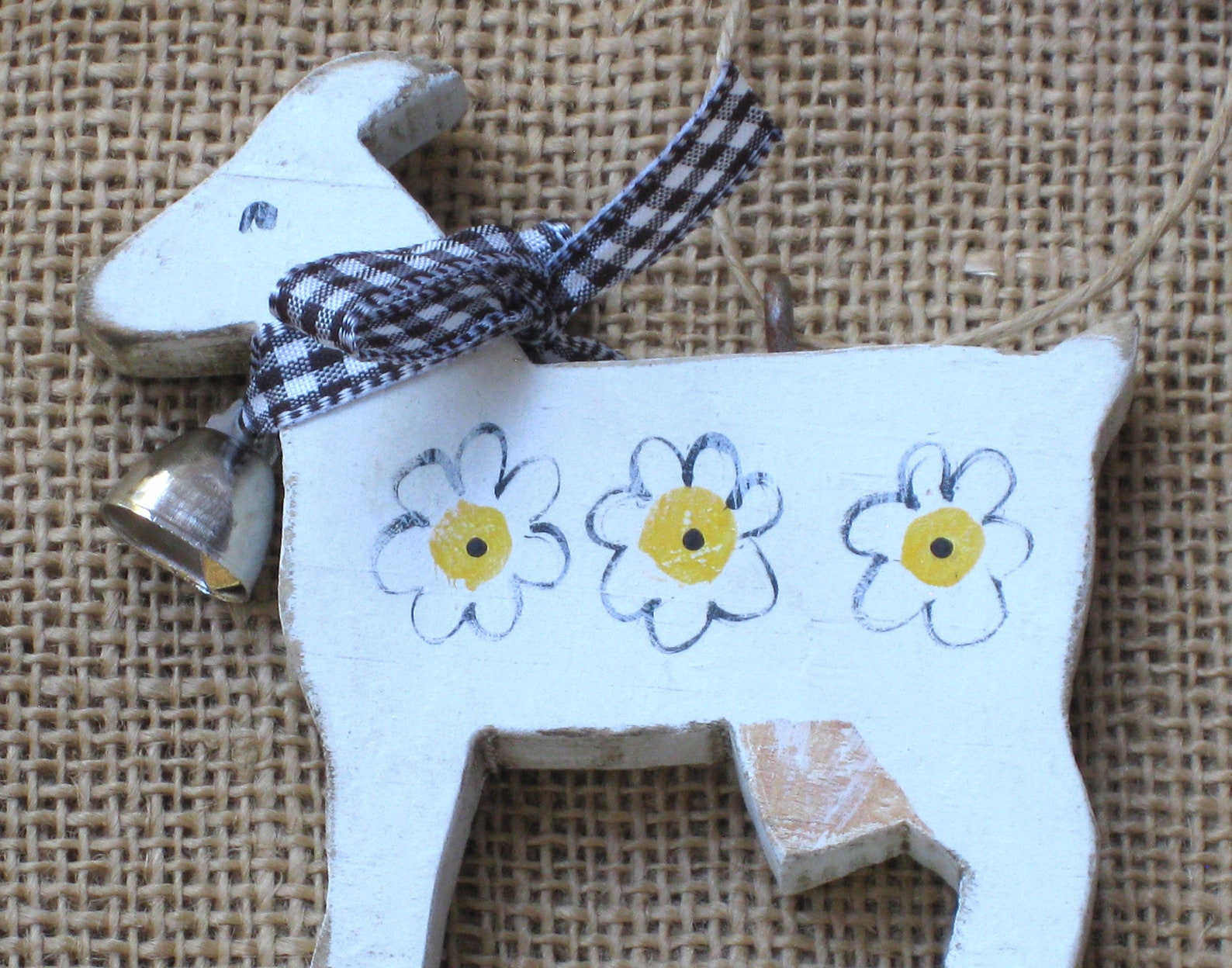 Goat Ornament Wooden Farm Animal Ornament for the Christmas - Etsy