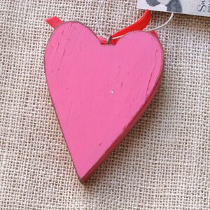 Heart Ornament in Pink and Red Polka Dots for Valentine's - Etsy