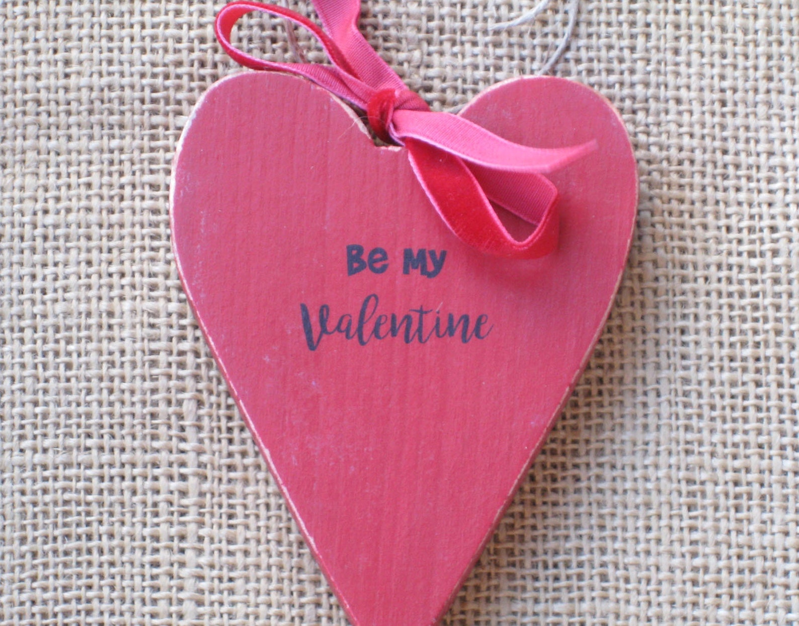Heart Ornament in Pink and Red Polka Dots for Valentine's - Etsy