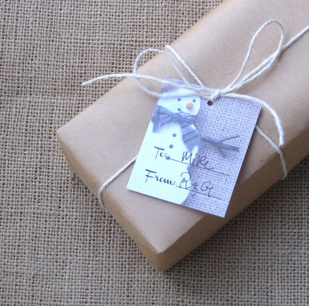 Gift Tags, Pre-printed Tags, Set of 4, Art Gift Tags, Tag Set, Ornament ...