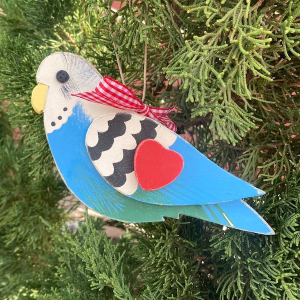 Budgie Ornament - Etsy Canada