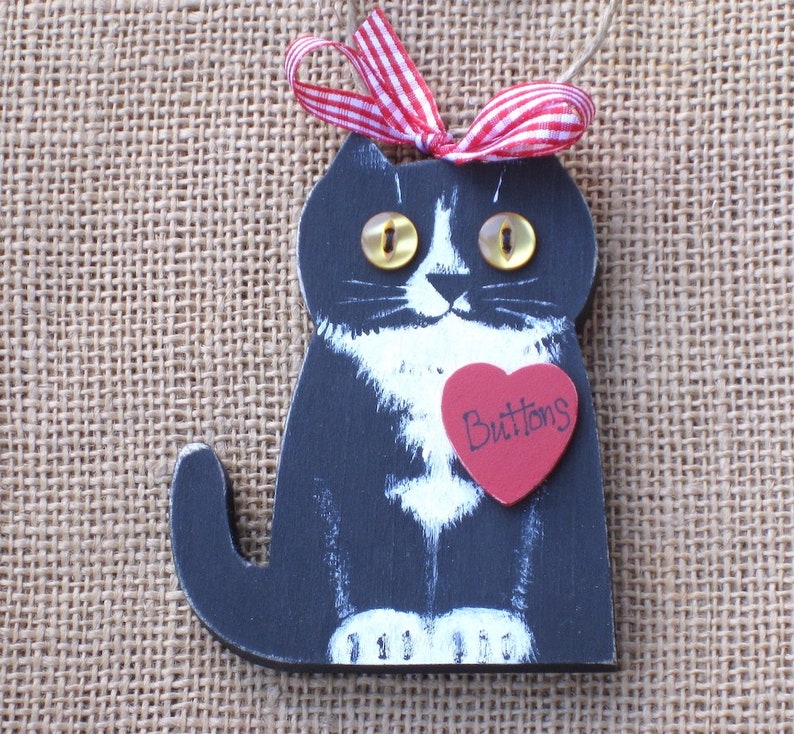 Custom Cat Ornament Painted From YOUR PHOTOS Cat Portrait - Etsy