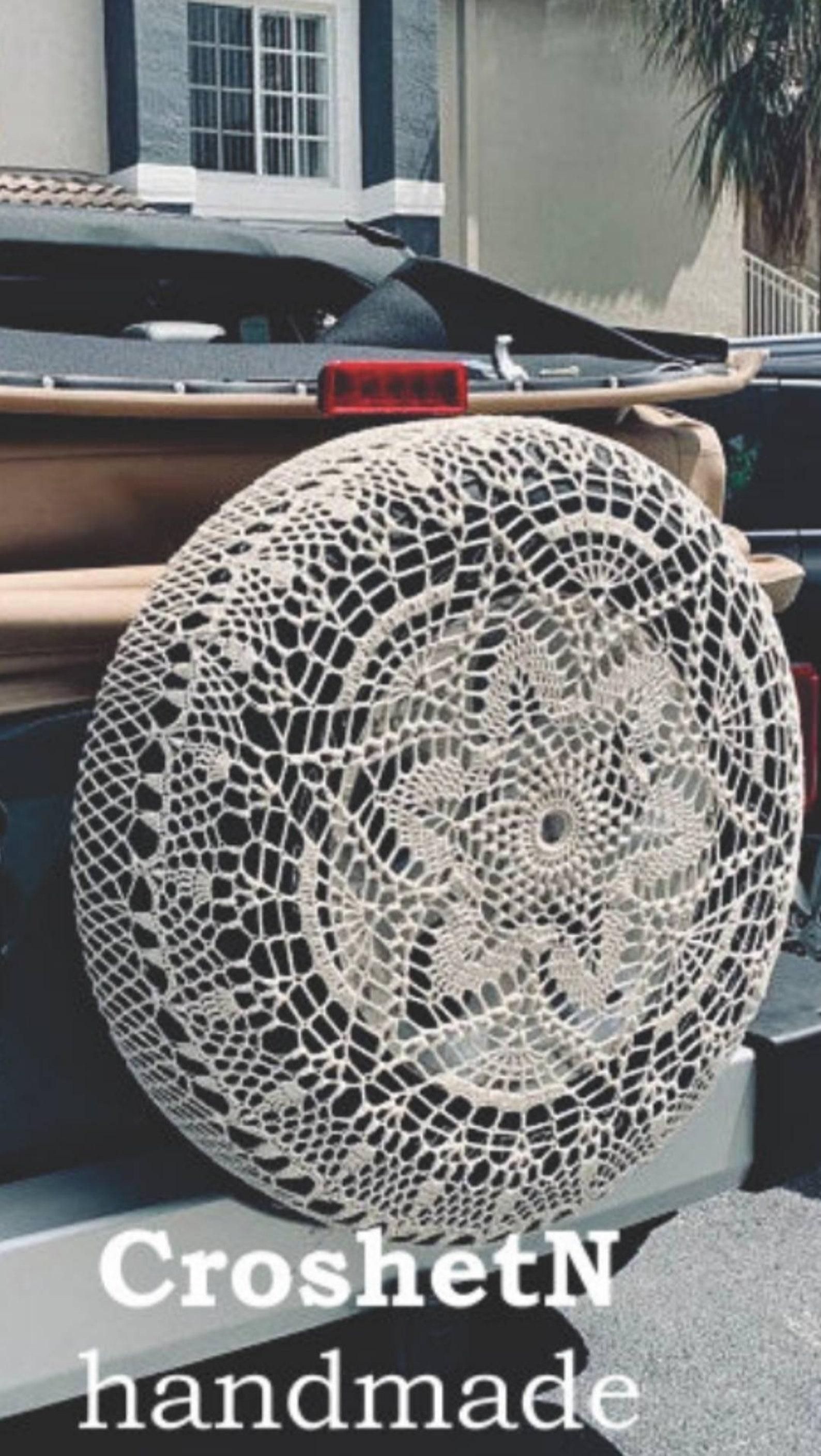 Tire cover Car Accessories Car Gifts Crochet Tyre Cover Car | Etsy