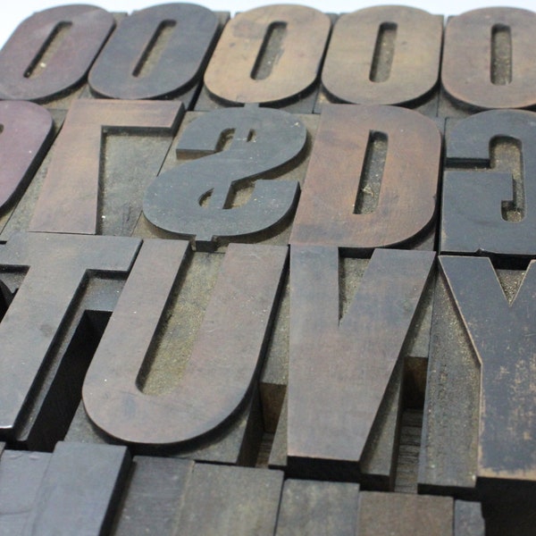 Letterpress Type - Etsy