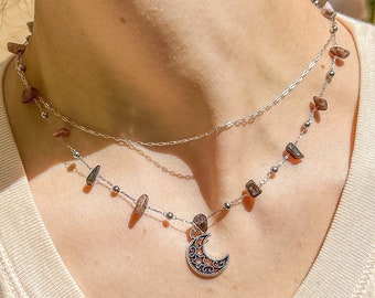 Boho Hippie Necklace | Etsy