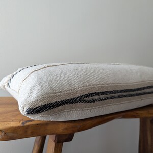 French Rustic Cushion Rectangular Cushion Country Heavy Grain Sack ...