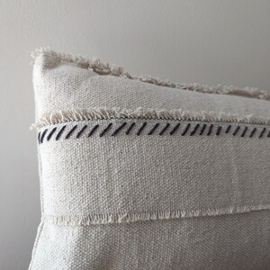 French Rustic Cushion Rectangular Cushion Country Heavy Grain Sack ...