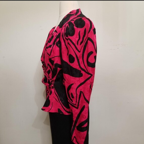 100% silk abstract blouse - Gem