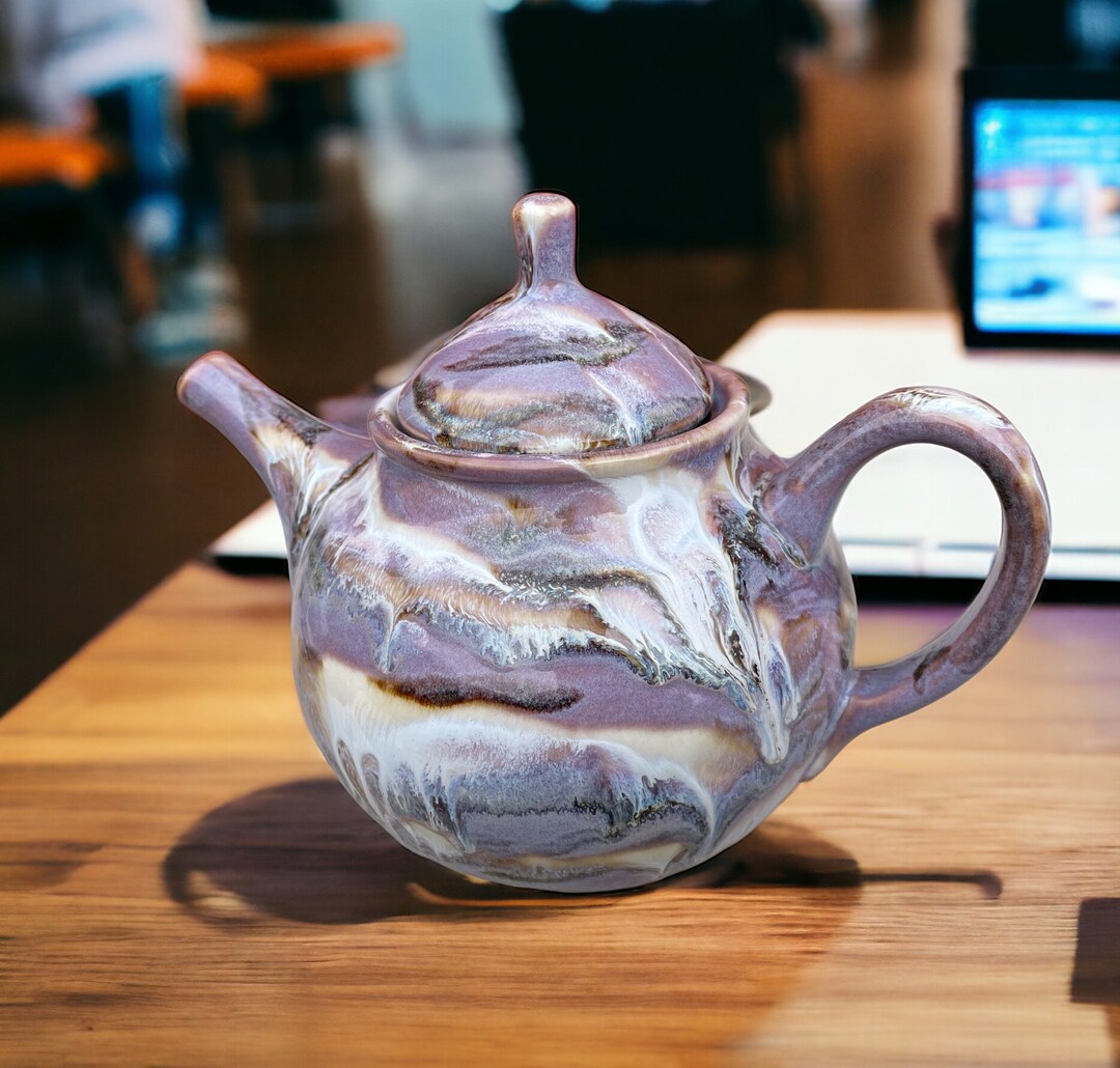 Stoneware T-pot, Purple Murple Glaze Design, Stoneware Keeps Tea HOT ...