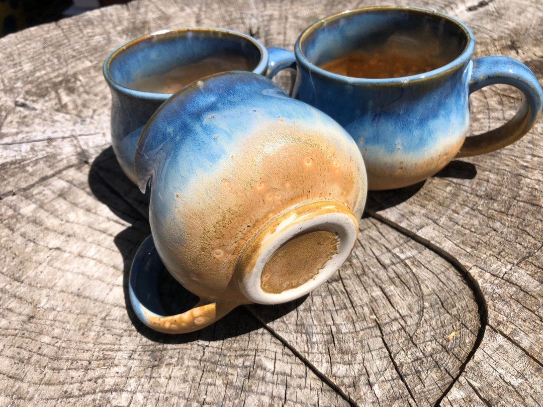 Stoneware Potbelly Mugs, Dessert Oasis Glaze Design, Stoneware Solid ...