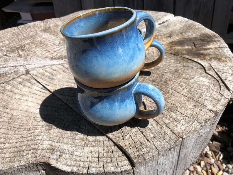 Stoneware Potbelly Mugs, Dessert Oasis Glaze Design, Stoneware Solid ...