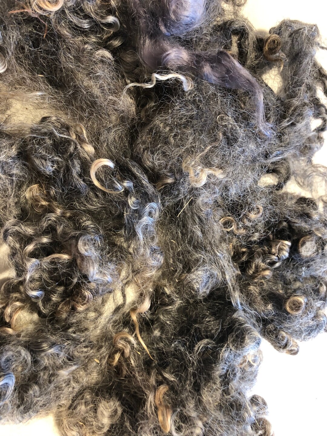 Curly Wool Locks, Gray-blonde Wool, Wensleydale Wool, for Embellishing ...