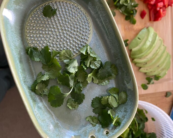 Stoneware Herb Stripper AND Garlic Grater Dish, the Perfect All in One ...