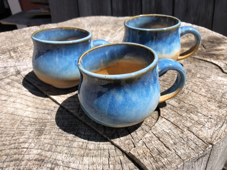 Stoneware Potbelly Mugs, Dessert Oasis Glaze Design, Stoneware Solid ...