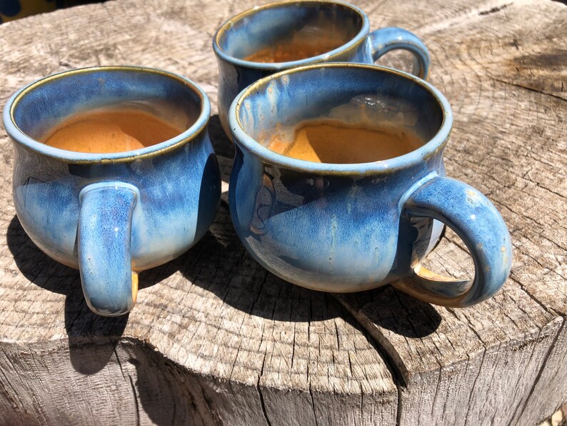 Stoneware Potbelly Mugs, Dessert Oasis Glaze Design, Stoneware Solid ...