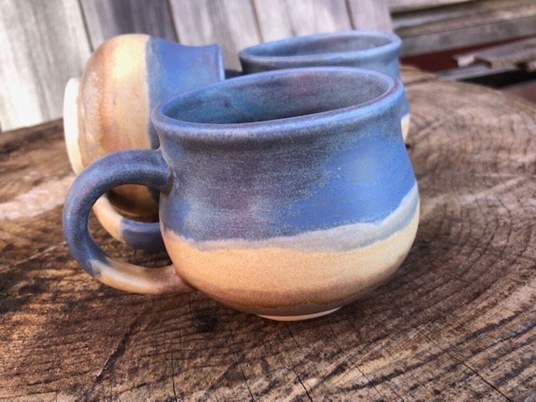 Potbelly Mugs Montana Ranch Glaze Design Stoneware Curvy in All the ...