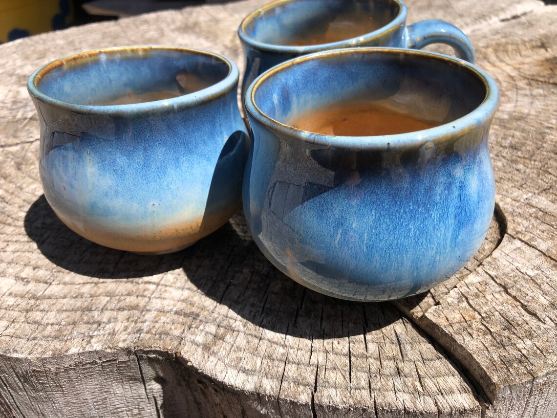 Stoneware Potbelly Mugs, Dessert Oasis Glaze Design, Stoneware Solid ...