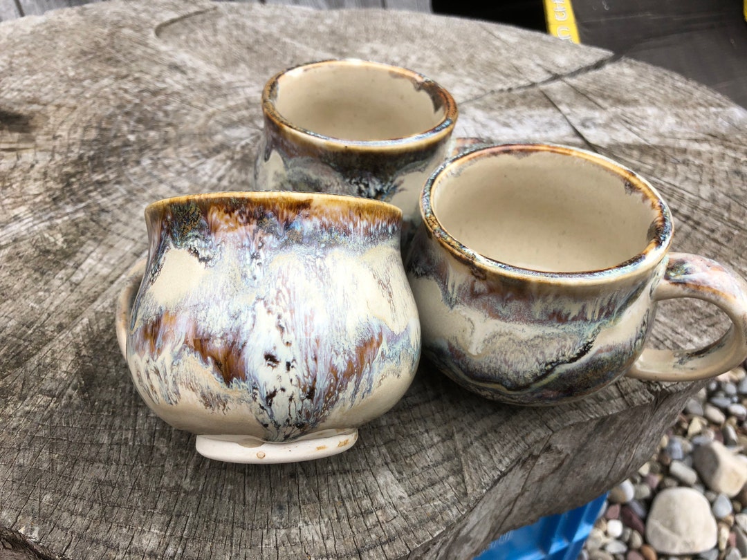Potbelly Stoneware Mug, 'alberta Dawn' Glaze Design, Stoneware Mug Set ...