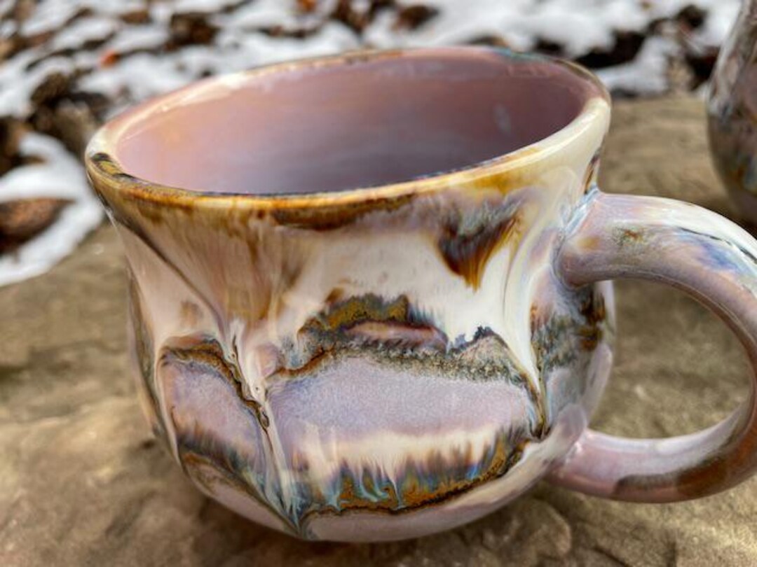 Potbelly Purple Murple Coffee or Tea Mugs- Ideal for 9th Anniversary ...