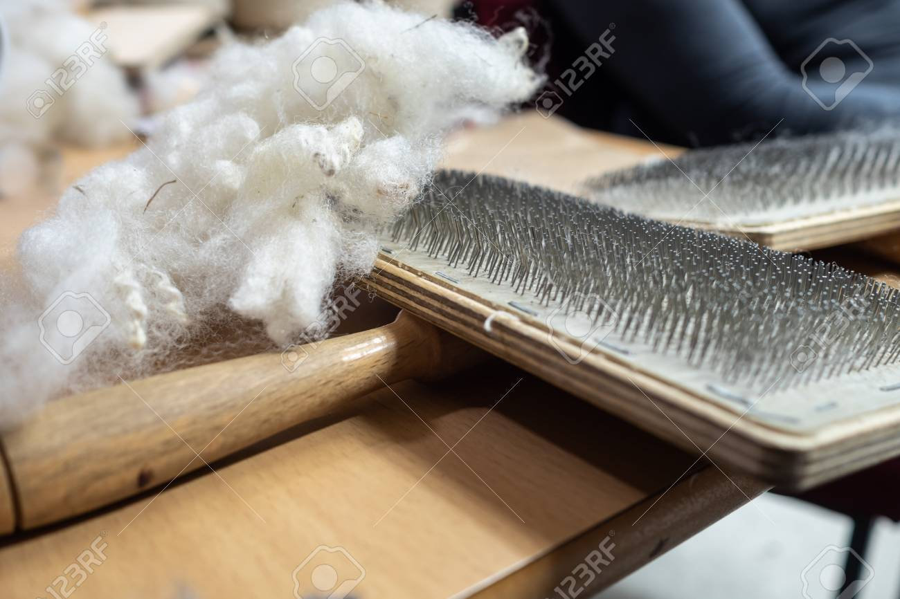 Carding Wool By Hand