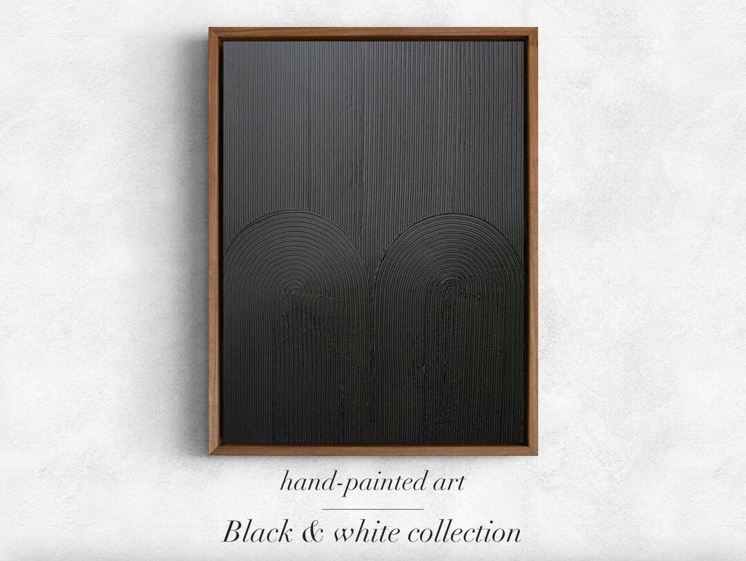 Black Texture Wall Art Abstract Texture Painting - Etsy