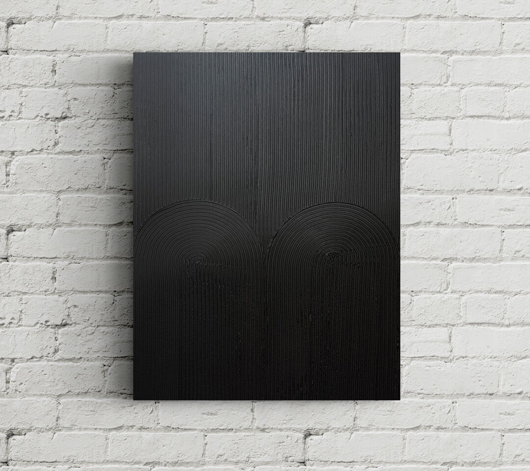 Black Texture Wall Art Abstract Texture Painting - Etsy