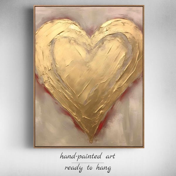 Heart Painting - Etsy