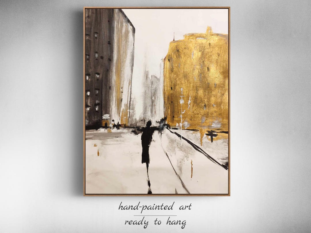 Abstract Painting People Wall Art | Abstract People Canvas | Modern ...