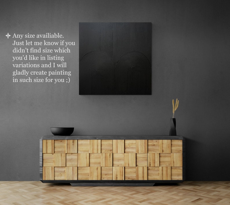 Black Texture Wall Art Abstract Texture Painting - Etsy