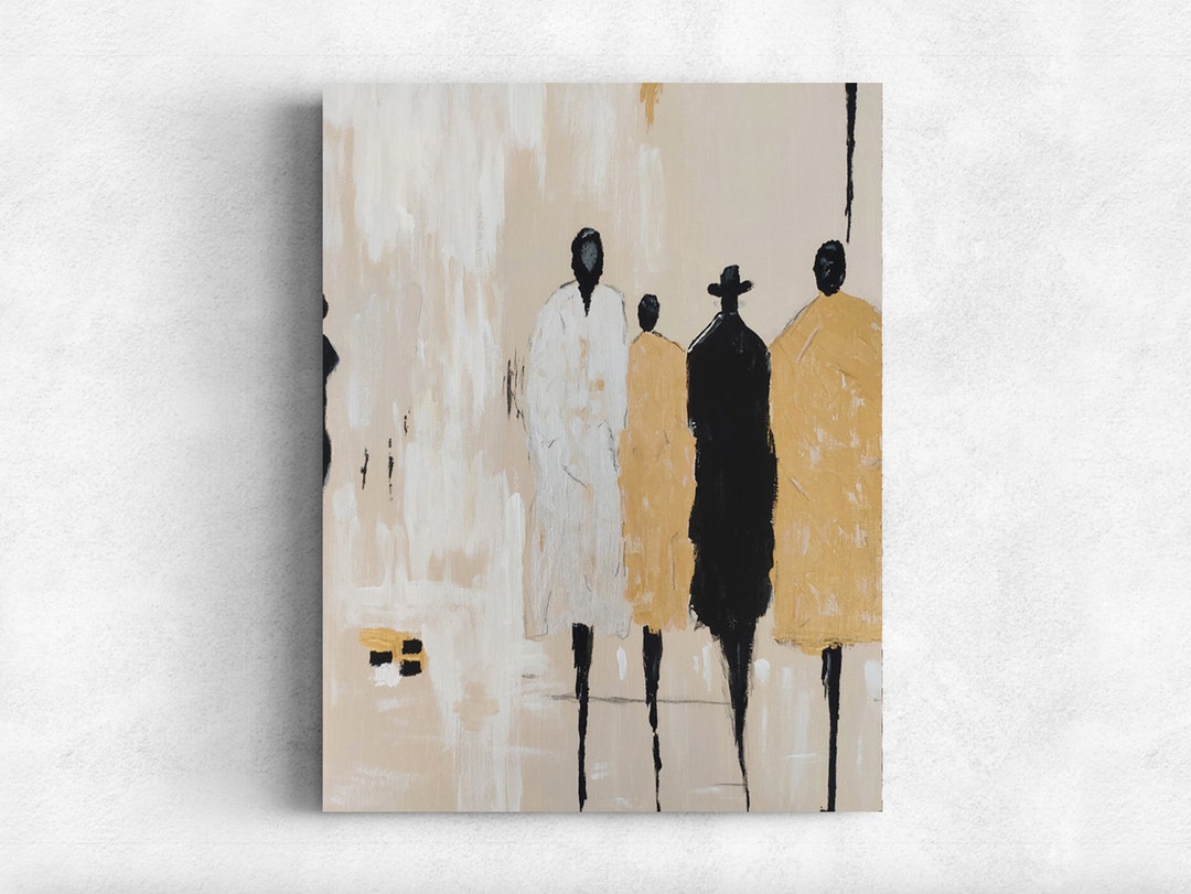 Abstract People Painting Abstract Canvas Art Abstract Face - Etsy
