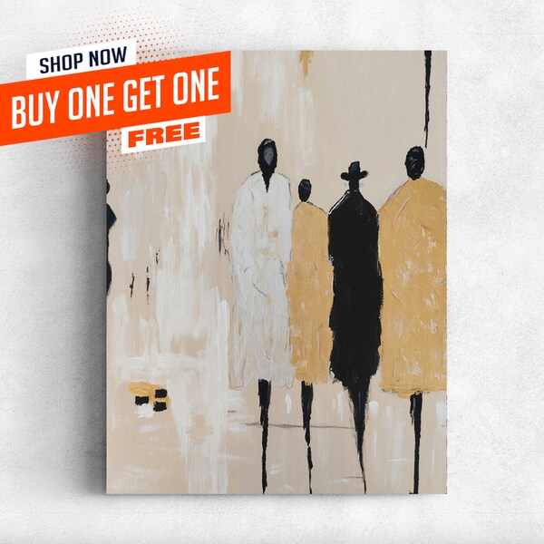 Acrylic Paintings Abstract People - Etsy