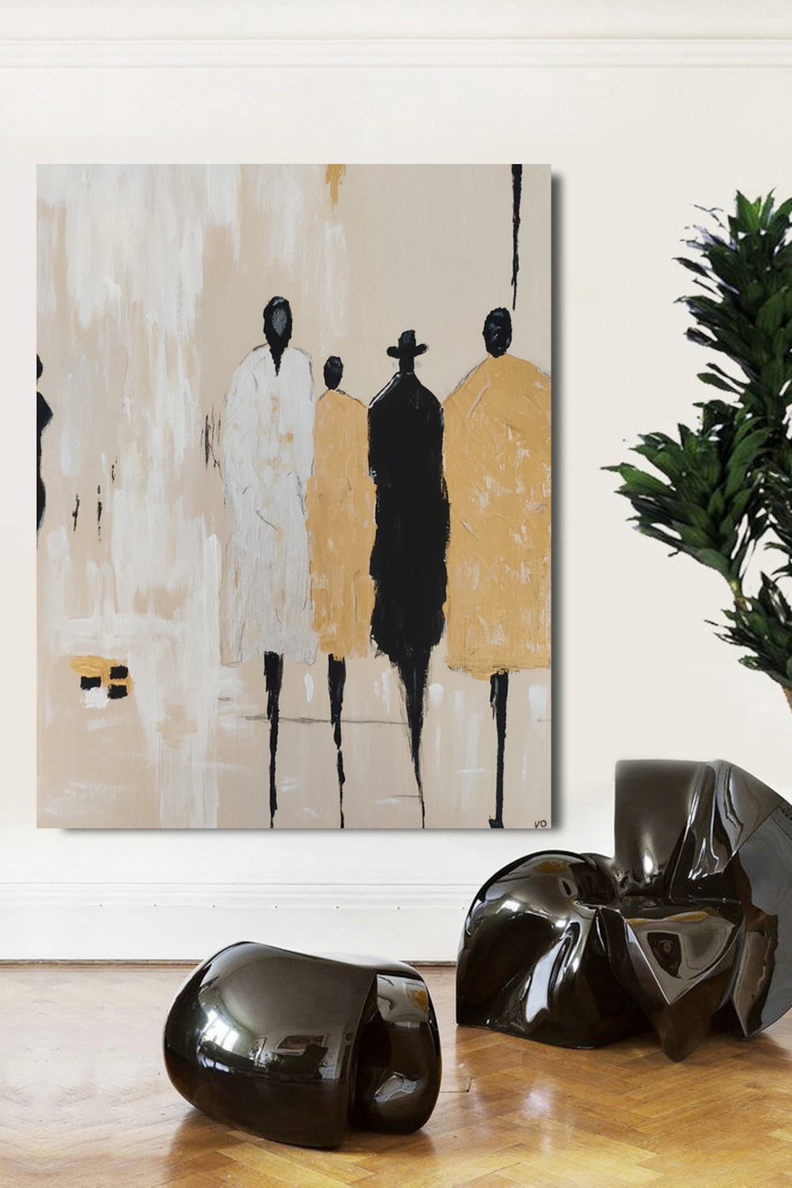 Abstract People Painting Abstract Canvas Art Abstract Face | Etsy