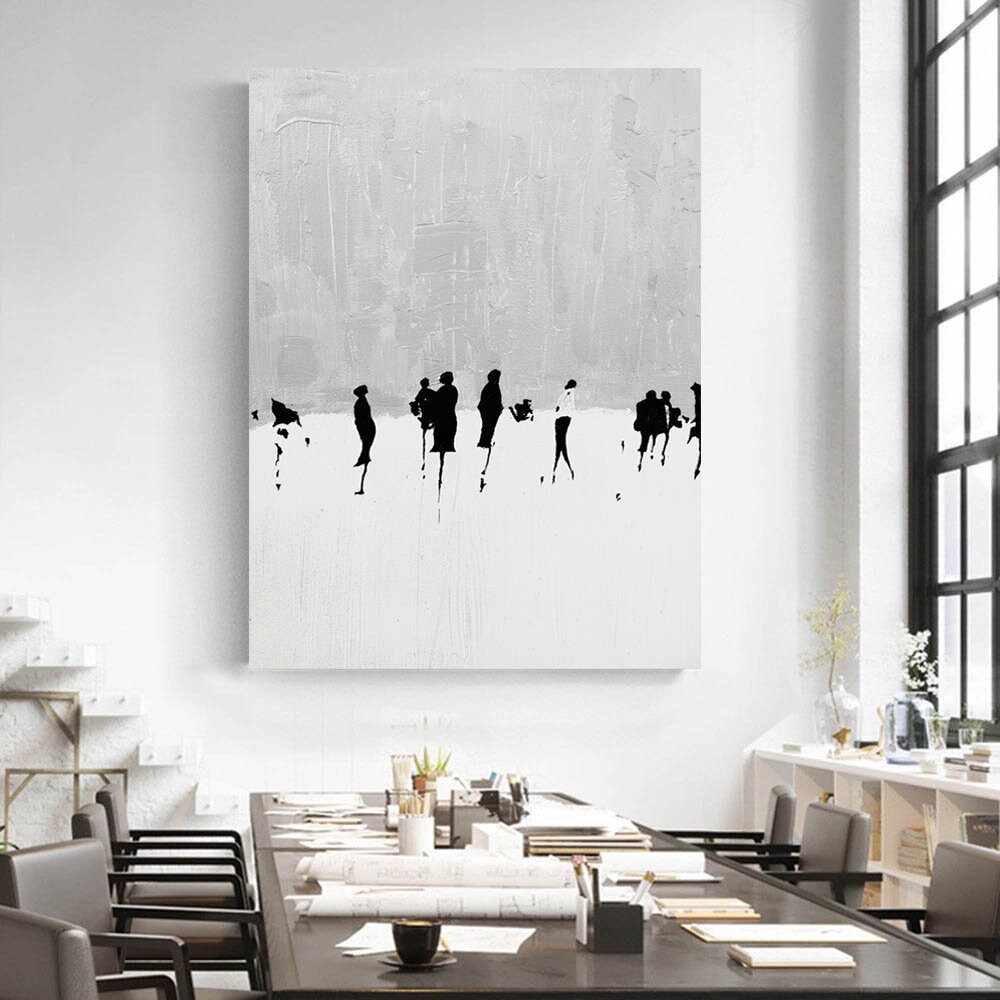 Abstract Art People Minimalist Painting Modern Art Modern | Etsy