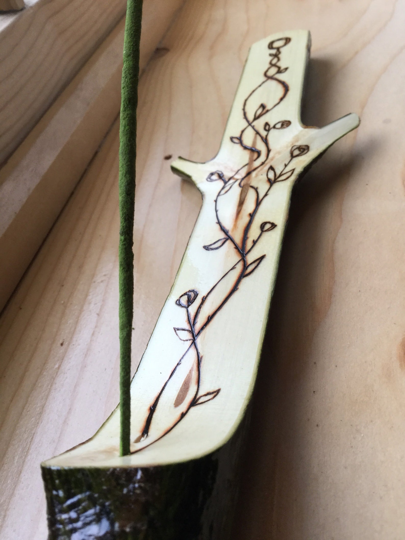 Customized Live Edge Birch Incense Holder - Etsy