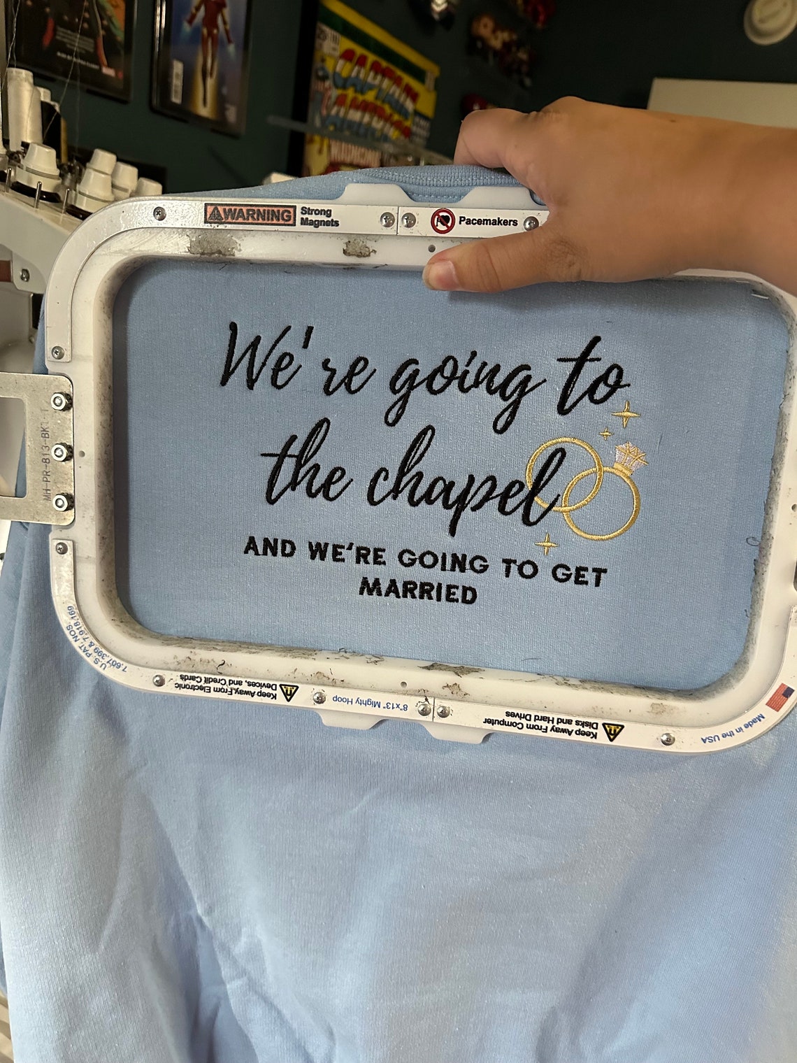 Embroidered Were Going to the Chapel Sweatshirt - Bridal Shower Gift ...