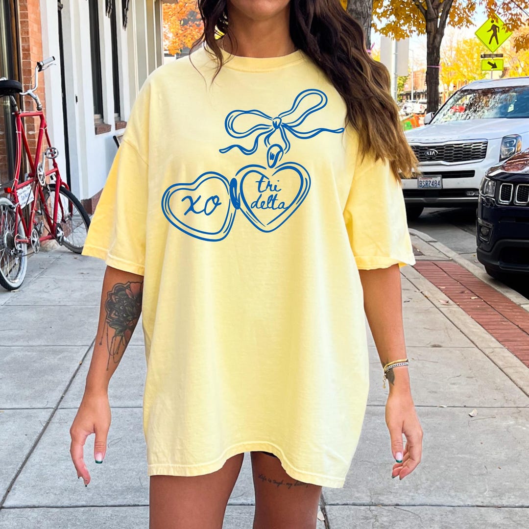 Tri Delta Sorority Shirt: Comfort Colors, Officially Licensed - Etsy