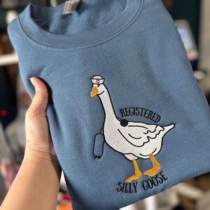 Embroidered Registered Silly Goose Nurse Sweatshirt - Funny Nurse ...