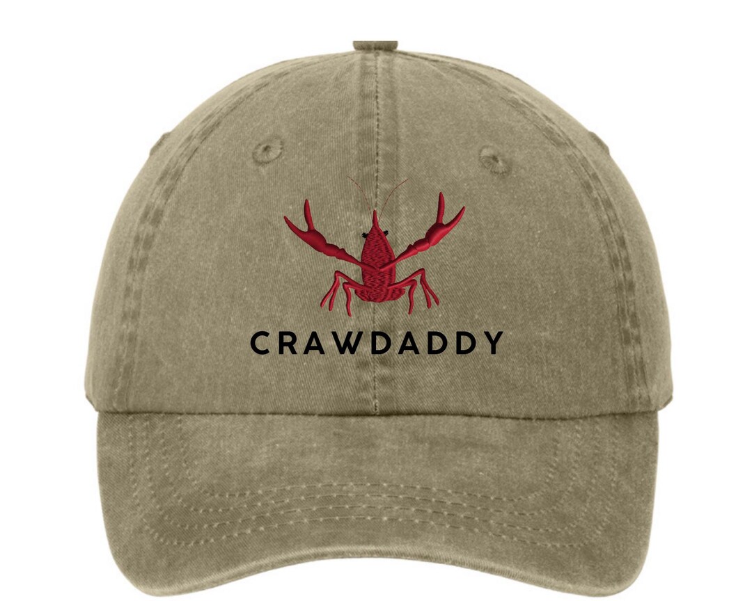 Custom Embroidered Crawfish Hat, Embroidered Louisiana Hat, Crawfish ...