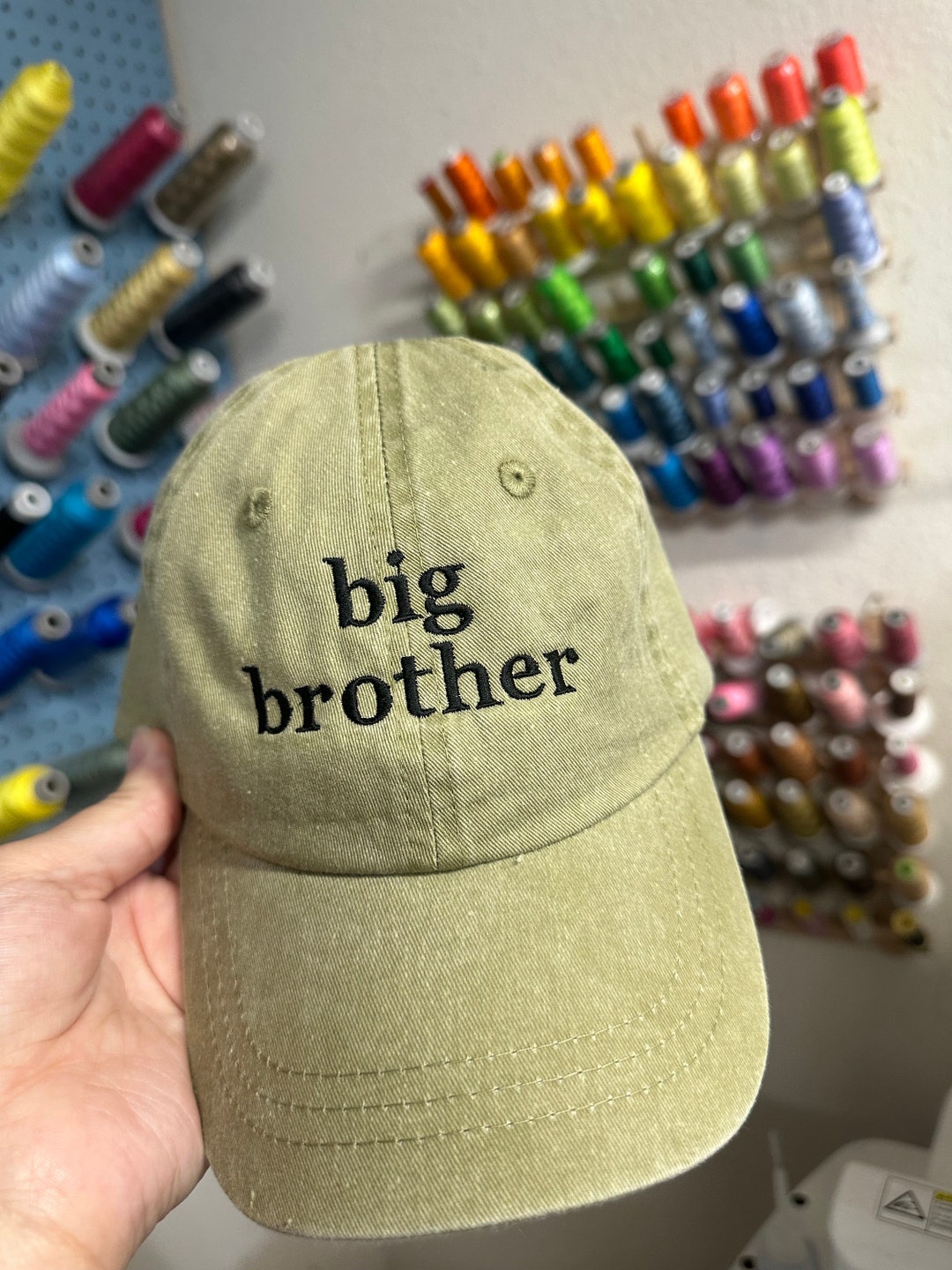 Big Brother Hat -boy Baseball Cap - Pigment Dyed Baseball Cap - Toddler ...