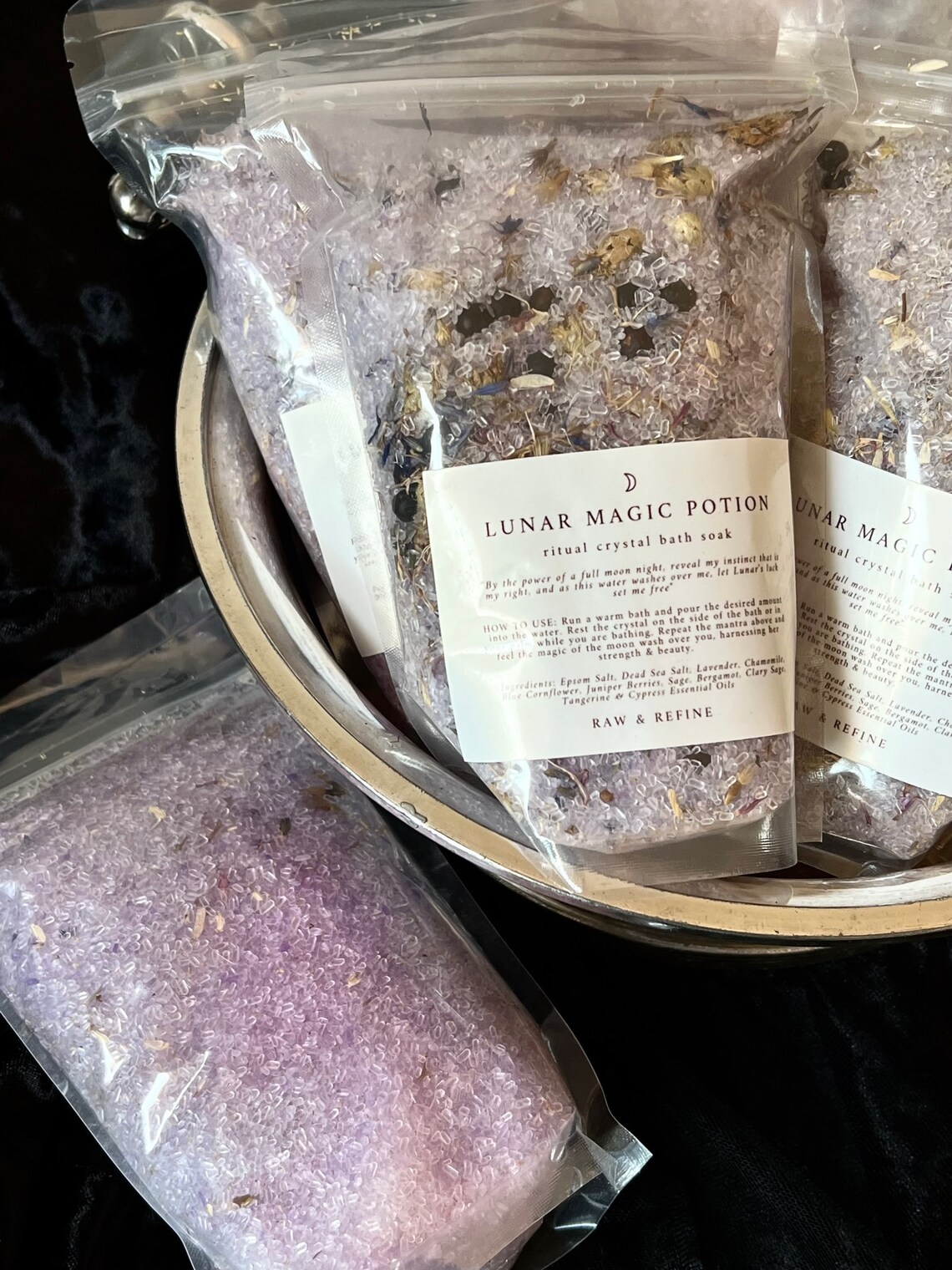 Lunar Magic Potion | Crystal Bath - Ritual Bath Salts, Halloween, Witch ...