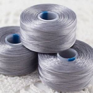 Grey Nylon 15/0 C-lon Beading Thread Size AA for 11/0 Thread 75 Yards ...
